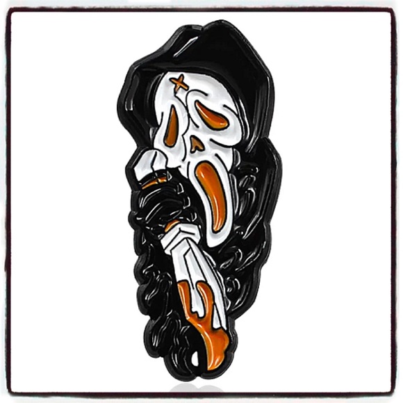 Jewelry | Scream Ghost Face Horror Enamel Pin Gothic Holiday | Poshmark